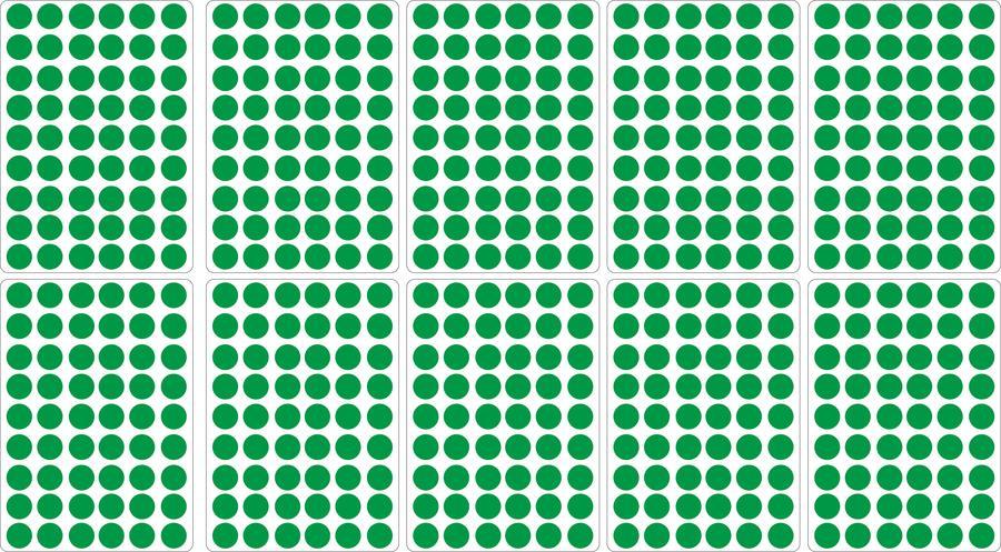 Lot gommettes autocollantes 540 rondes vert 1,5cm carte scrapbooking | eBay