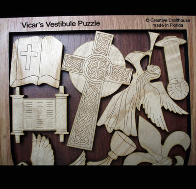 Vicars Vestibule Puzzle - religious Christian symbols - brain teaser ...
