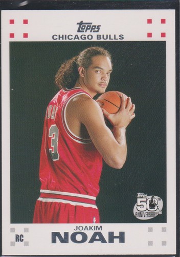 2007-08 Topps #9 Joakim Noah Chicago Bulls Rookie Set | eBay