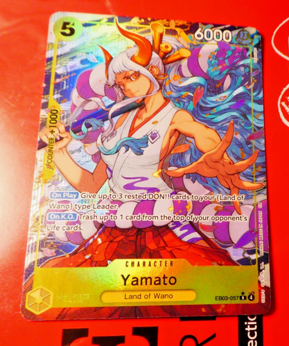 One Piece Card Game Carte Holo Yamato Alt Art EB03-057 English | eBay
