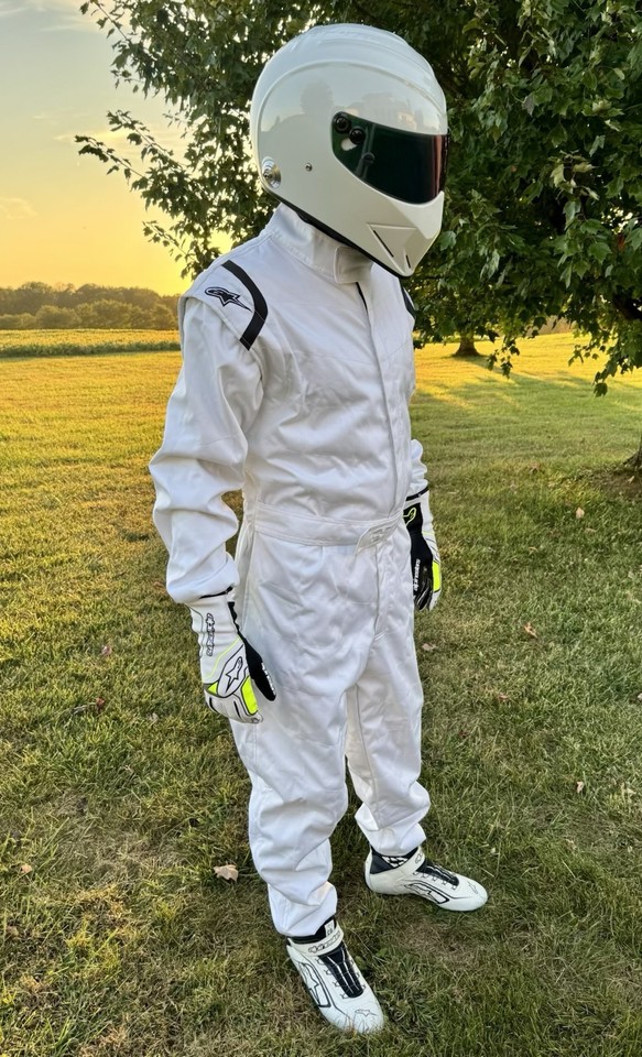 The Stig White Costume Kart Racing Suit replica Karting Gear All sizes ...