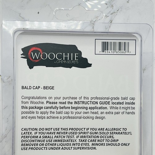 Woochie By Cinema Secrets Bald Cap Beige Professional Grade Latex | eBay