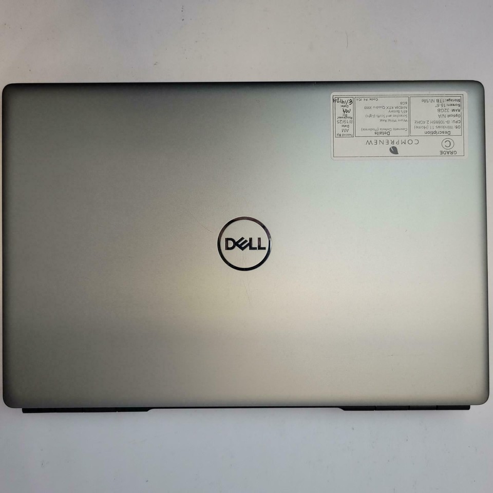 DELL PRECISION 7550 Win 11 Home I9-10885H 32GB RAM 1TB NVME 6GB GPU ...