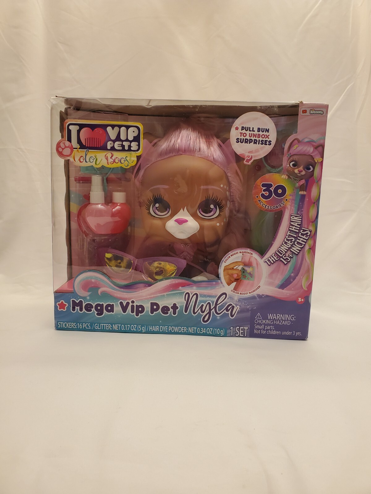VIP Mega Pets Nyla Color Boost Styling Head IMC Toys 30+ Accessories ...