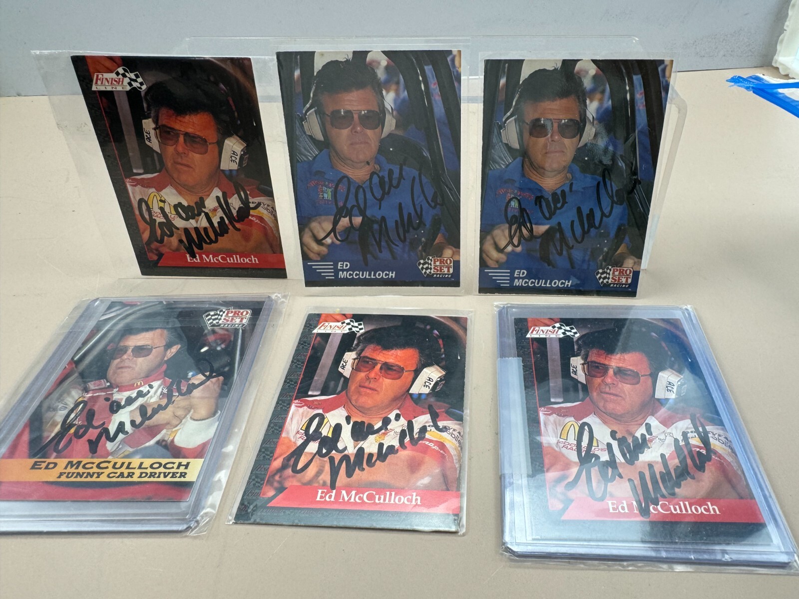 Ed McCulloch Autograph Signed Auto Multiple NHRA Trading Card Lot #3 | eBay