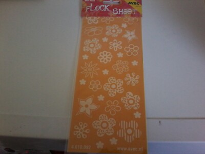 FLOCK SHEET RUB ONS FOR SCRAPBOOKING 21X10 CM (F) FLOWERS | eBay
