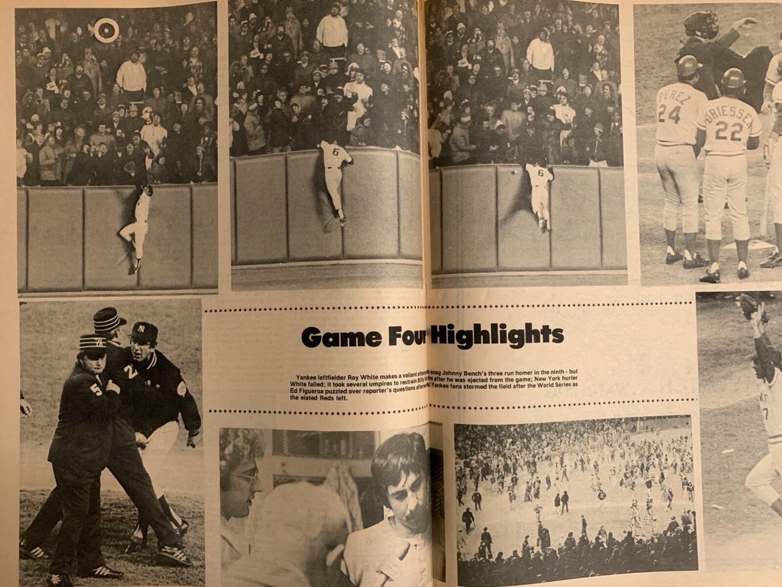 Cincinnati Reds 10/30/1976 Reds Alert Newspaper- Johnny Bench World ...