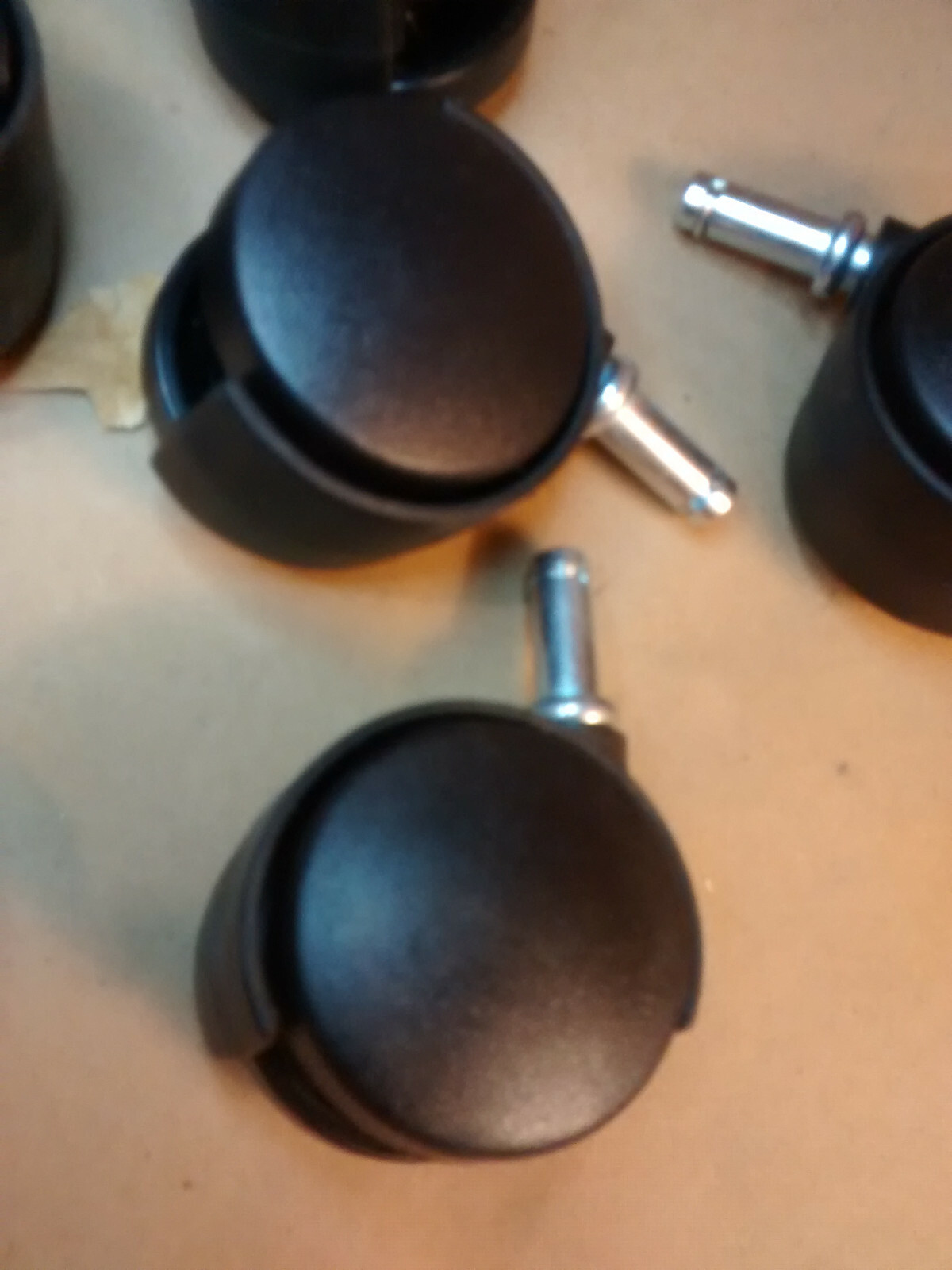 Lot of 6, Master Caster Duet Casters for Office Chair Wheel & Stem ...