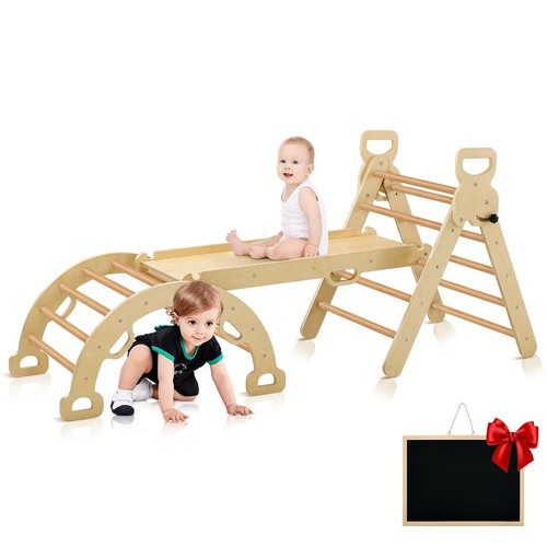 Pikler Triangle Set for Toddlers-Indoor Playground and Climbing Toys ...