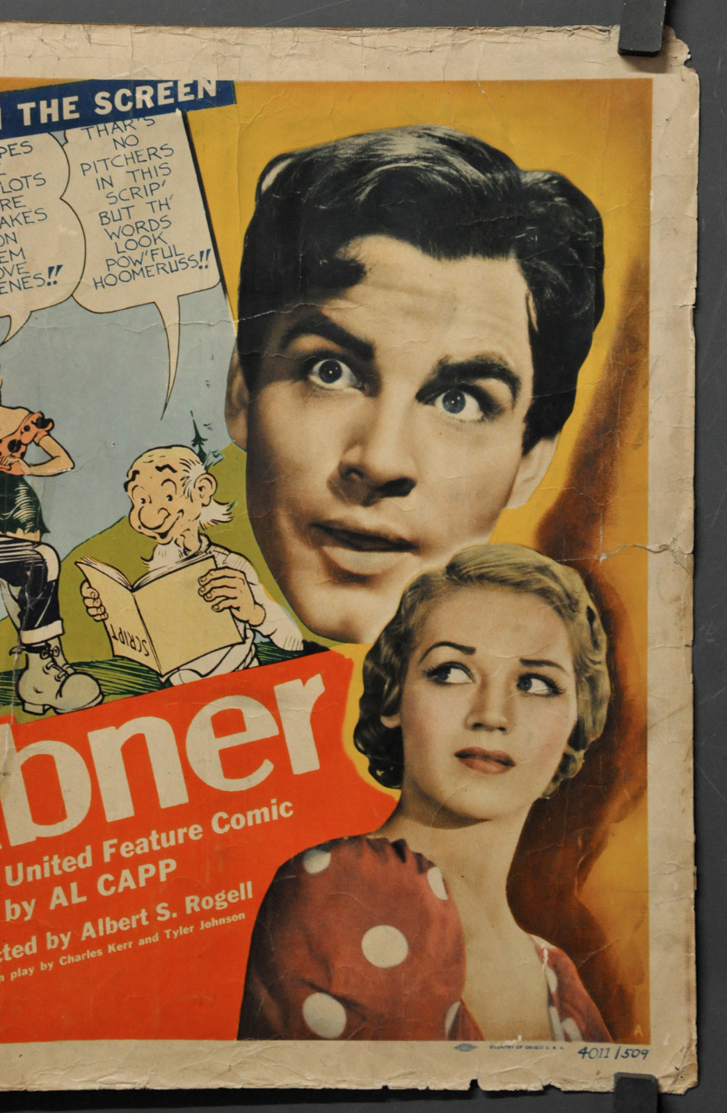 LI'L ABNER 1940 ORIGINAL 22X28 MOVIE POSTER JEFF YORK MARTHA O'DRISCOLL ...
