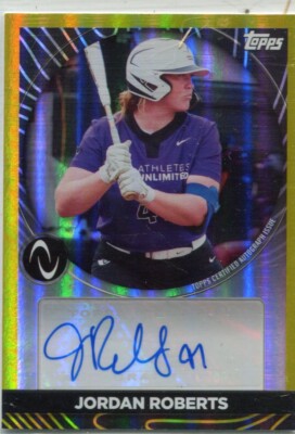 2023 Topps - JORDAN ROBERTS - Gold Foil Autograph - FLORIDA GATORS #d ...