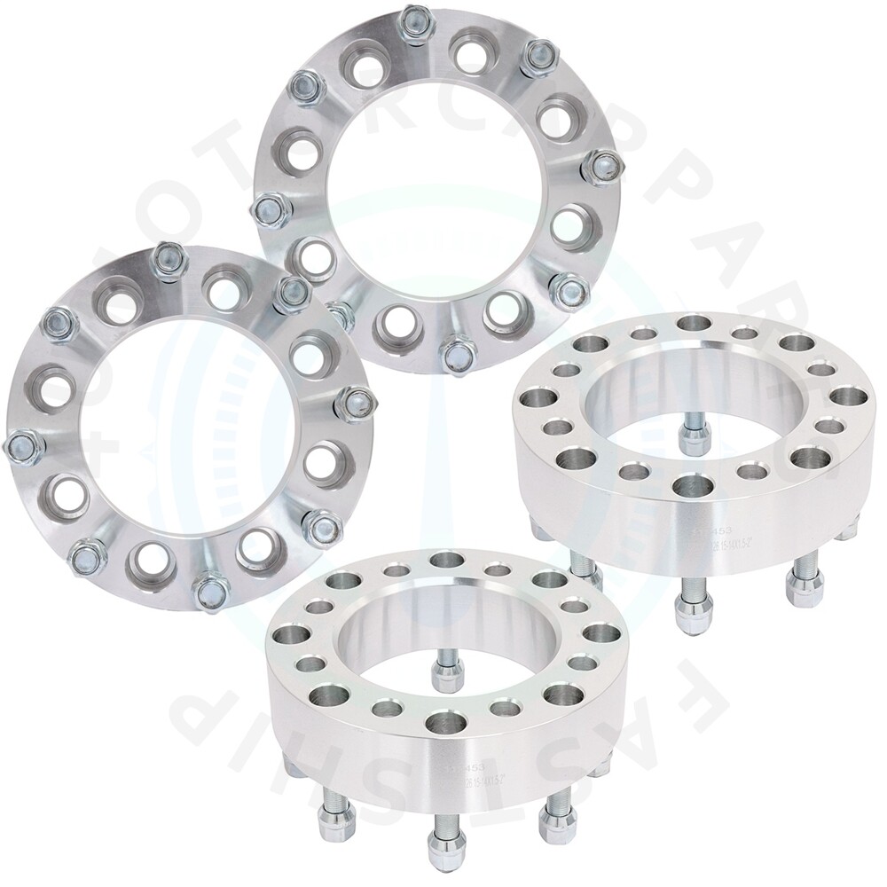 4 pcs Wheel Spacers Adapter 8x6.5 to 8x180 2" Thick 50mm 14x1.5 For ...