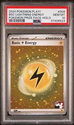 Pokemon Prize Pack BASIC LIGHTNING ENERGY HOLO 004 PSA 10 2024 POP 1 | eBay