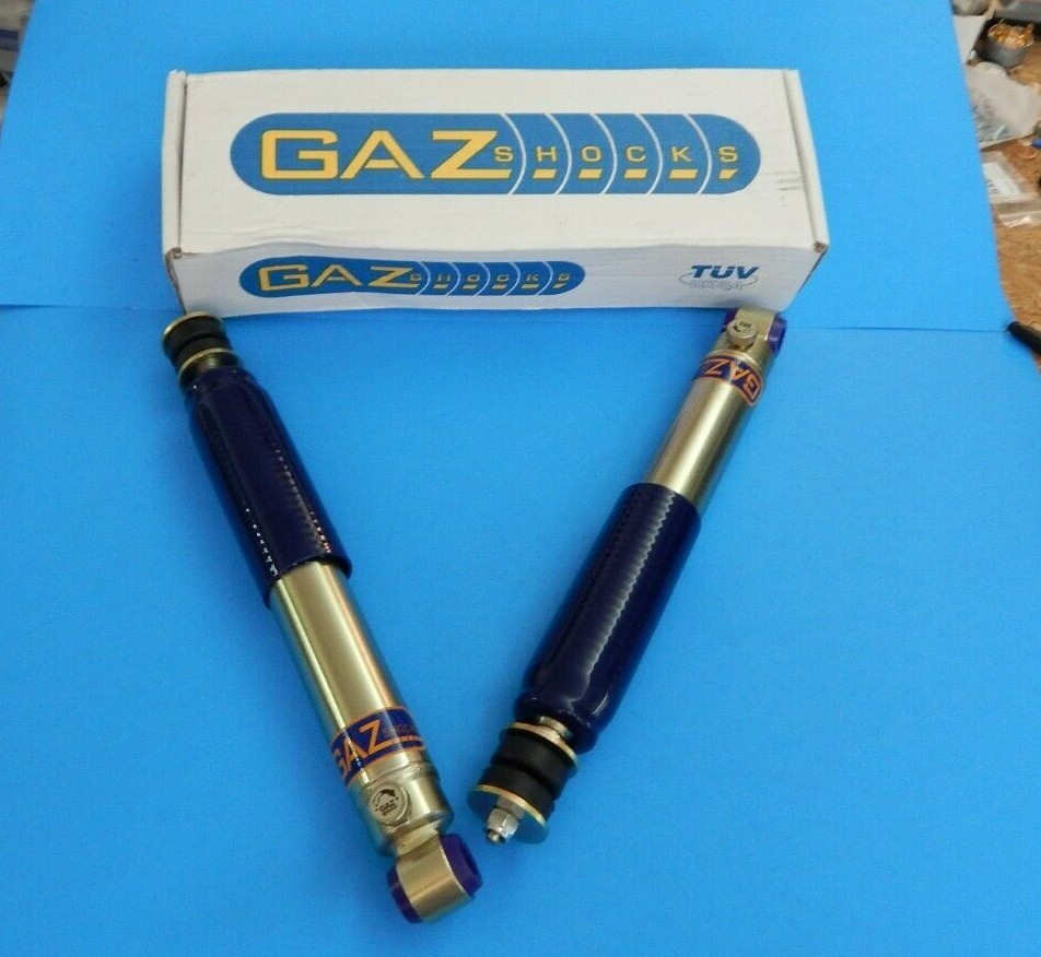 New Pair Adjustable Front Tube Shock Absorbers GAZ Brand Shocks for MGC ...