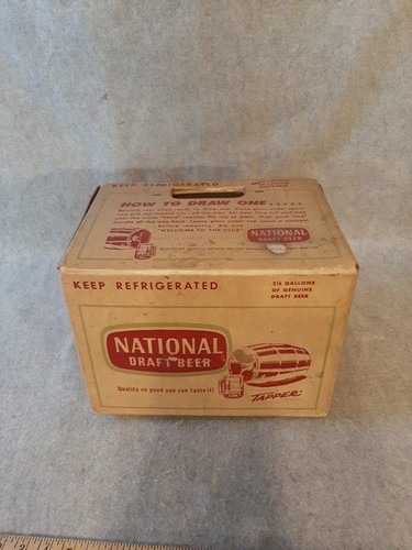 Vintage National Draft Beer Box & Can National Bohemian Baltimore MD ...