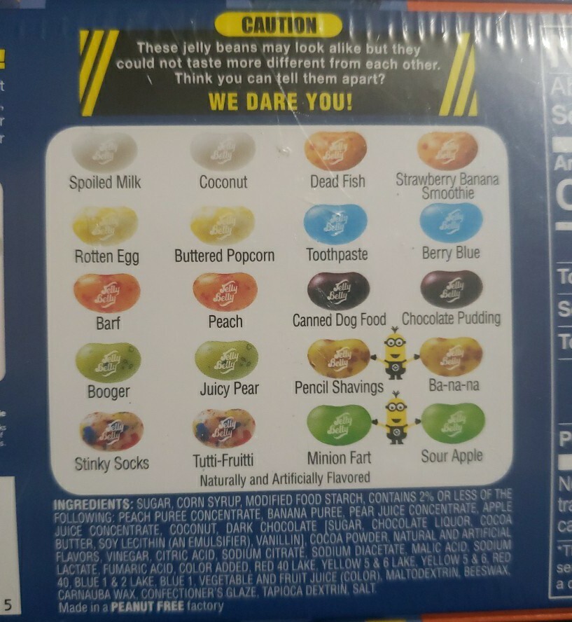 Jelly Belly Bean Boozled Minion Edition With Spinner Wheel Large Game ...