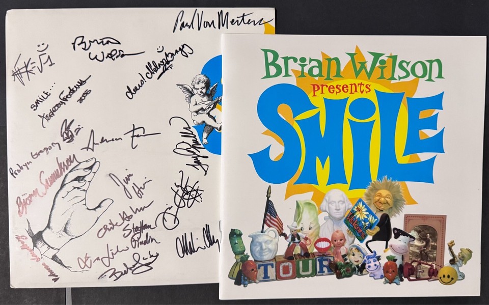 Brian Wilson's Smile – Signed Booklet by the Entire Band (Including Brian) -Rare | eBay