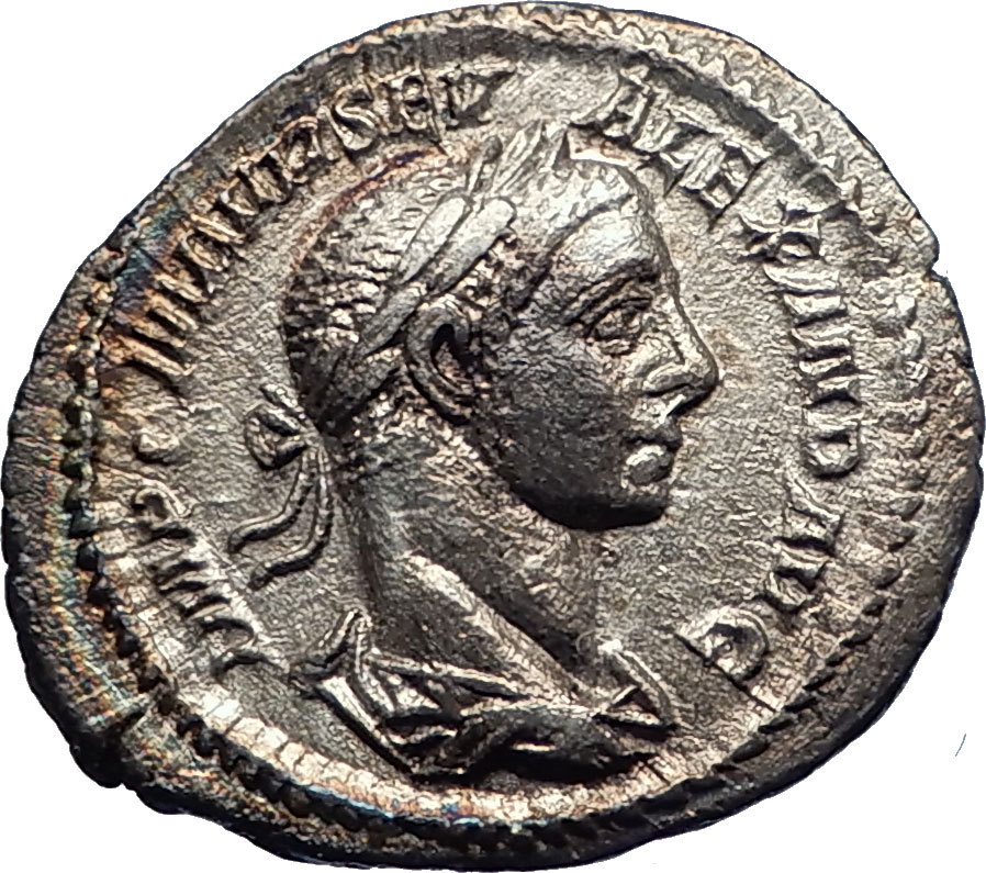 SEVERUS ALEXANDER 222AD Genuine Ancient Silver Roman Coin FIDES Trust ...