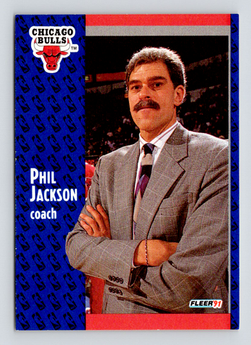 1991 Fleer Card, #28 Phil Jackson Hall of Fame, Chicago Bulls | eBay