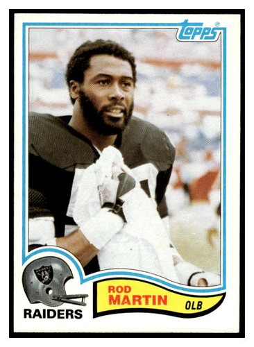 1982 Topps #194 Rod Martin Oakland Raiders Excellent | eBay