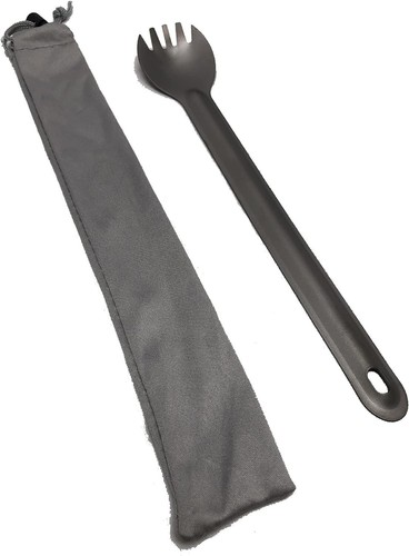 Titanium Long Handle Ration Pack Spoon 22cm (Spork) | eBay
