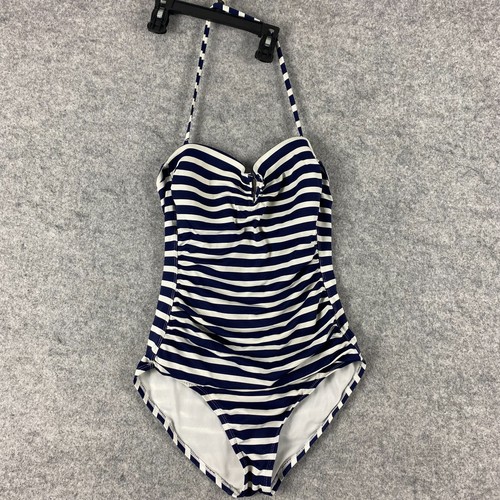Tommy Bahama bathing suite bikini women's 6 Stripe stretch v neck strap ...