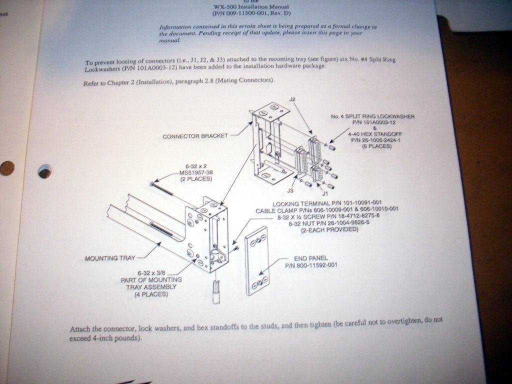 Goodrich Stormscope WX-500 Series II install manual | eBay