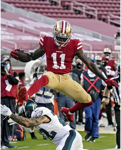 Brandon Aiyuk San Francisco 49ers Unsigned Leaping Catch Photo ...