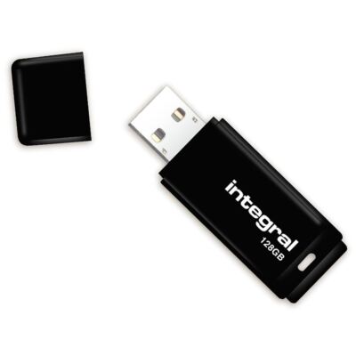 Integral USB 2.0 Flash Drive 128GB - Black INFD128GBBLK 5055288432918 ...