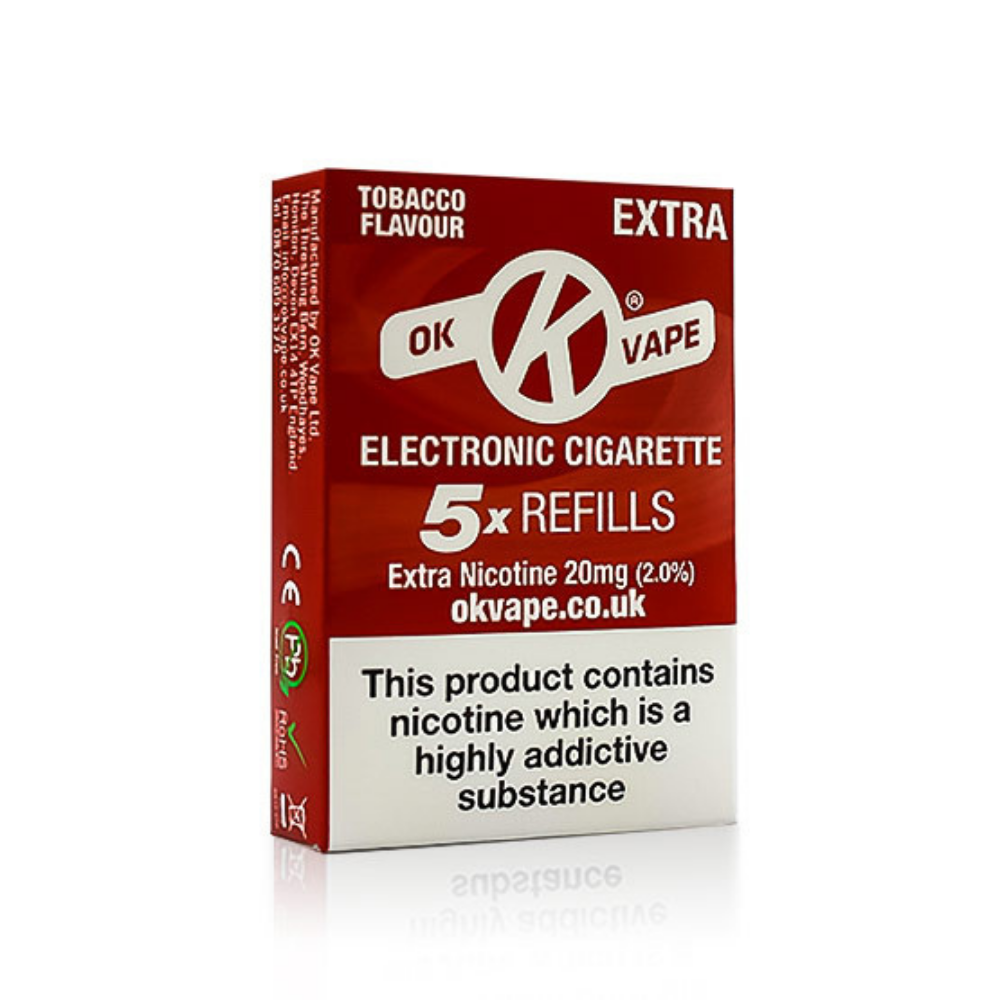 OK VAPE Ecig Cartomiser Refills | OK Refills | Pack of 5 | Nicocig ...