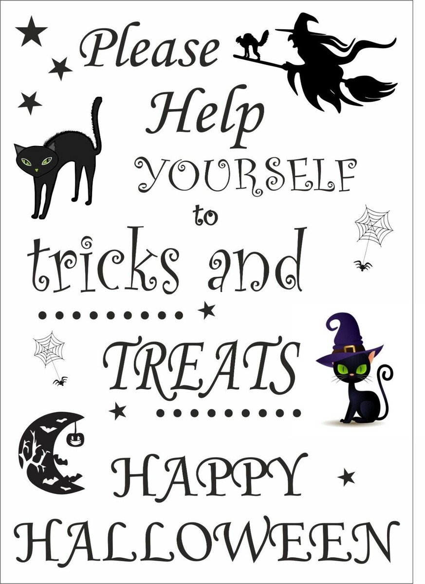 Make Your Own Halloween Signs Printable Vintage Halloween Signs SVG,