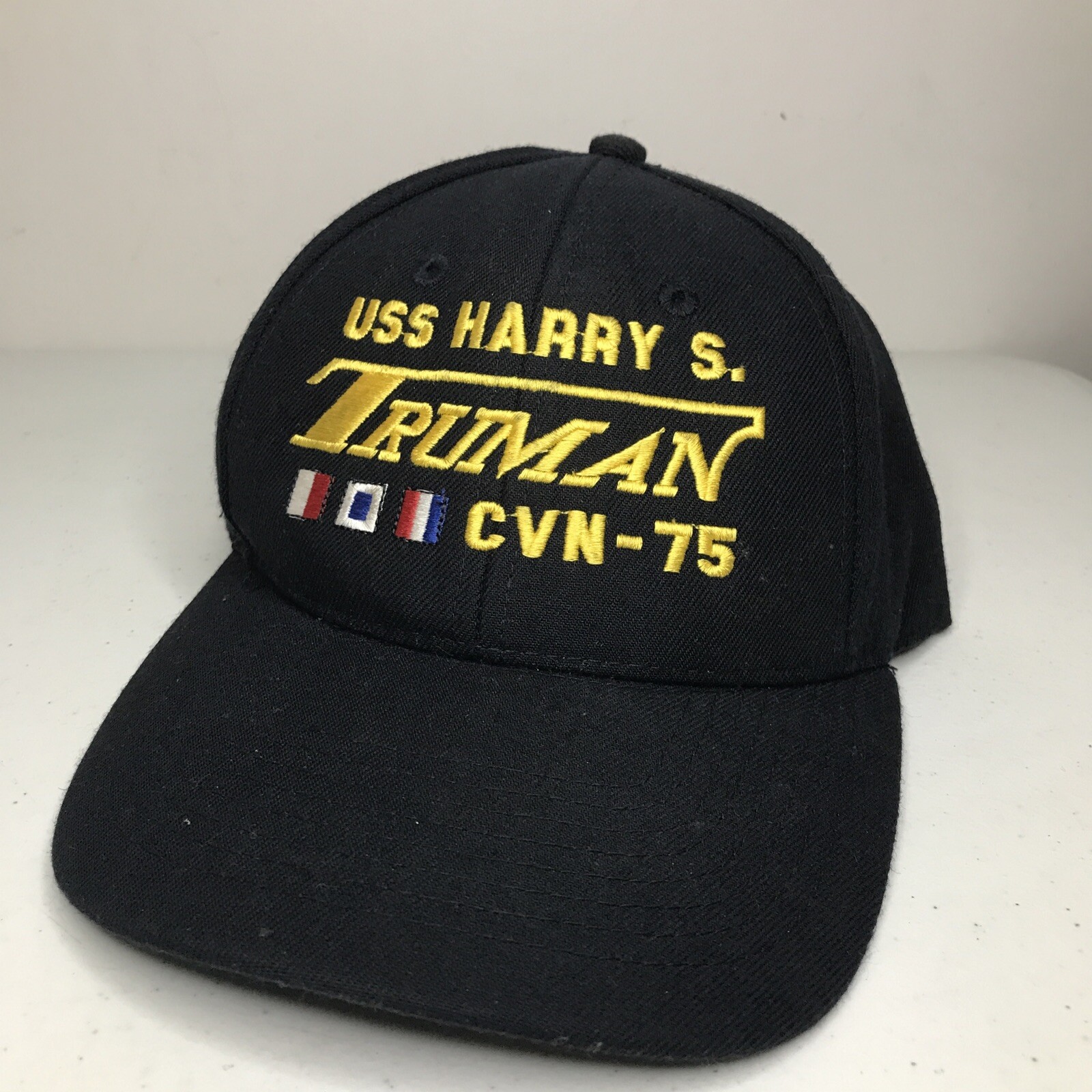 USS Harry S. Truman CVN-75 Eagle Crest Snapback Baseb… - Gem