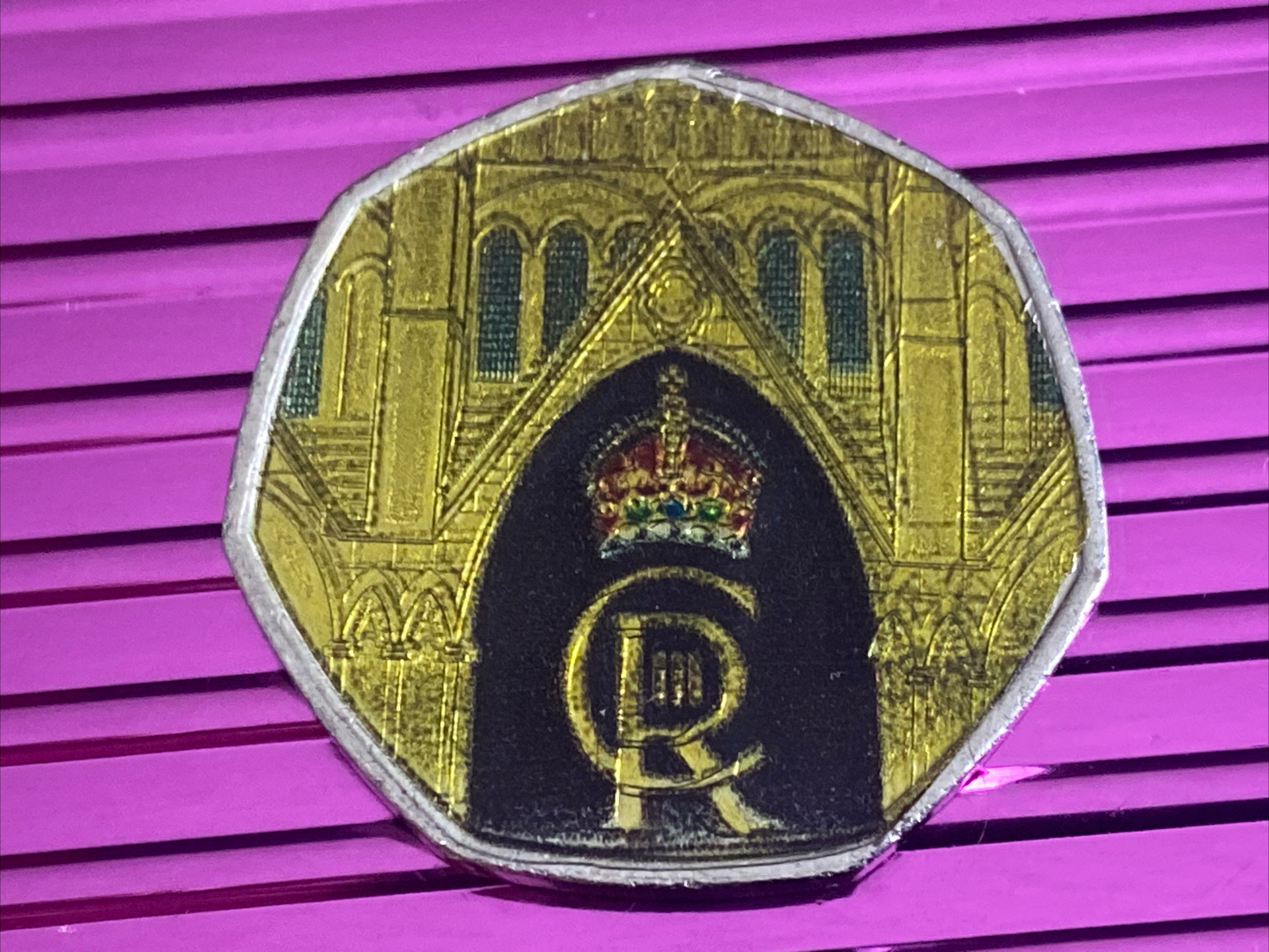 King Charles 50p Coin Uncirculated Royal Mint Collectable Gift Decal ...