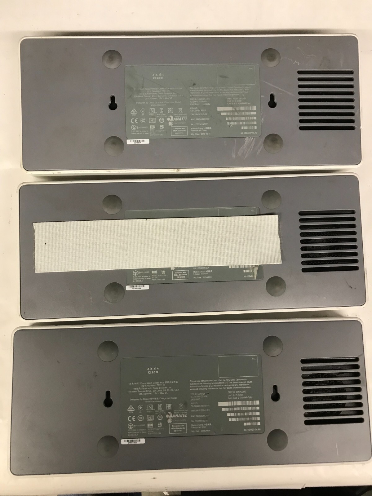 Lot of 3 Untested Cisco Spark Codec Plus TTC7-25 | eBay