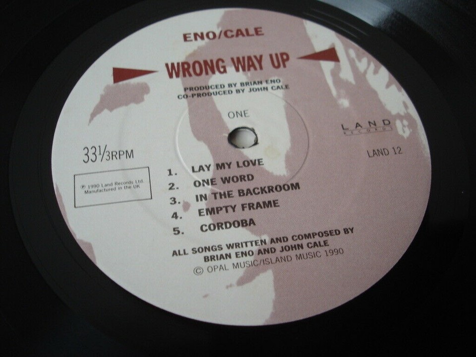 Brian Eno & John Cale Wrong Way Up LP UK 1990 Land NM | eBay