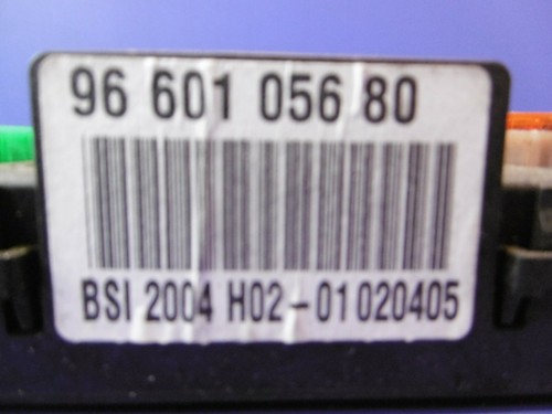 Peugeot 307 Citroen C4 Bsi Fusible Boite Module ECU 9660105680 2004 ...