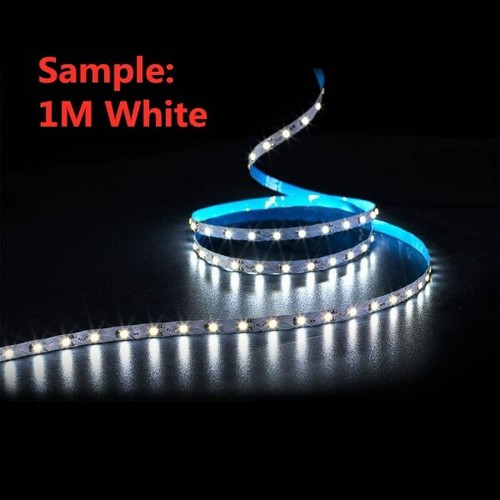 White 2835 Non-Waterproof Flexible LED Strip Bendable S Type 1M SMD 60 ...