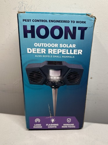 Hoont Solar Powered Motion Activated Deer Repeller Flashing Strobe ...