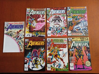 The AVENGERS 1983 Marvel Lot Of 7 208, 213, 214, 229, 230, 231, 233 ...