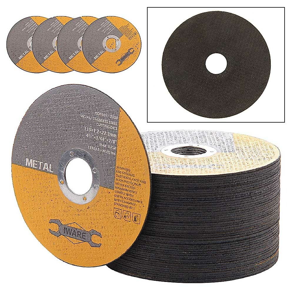 50X 4.5"115MM METAL CUTTING BLADE DISC STAINLESS STEEL ANGLE GRINDER ...