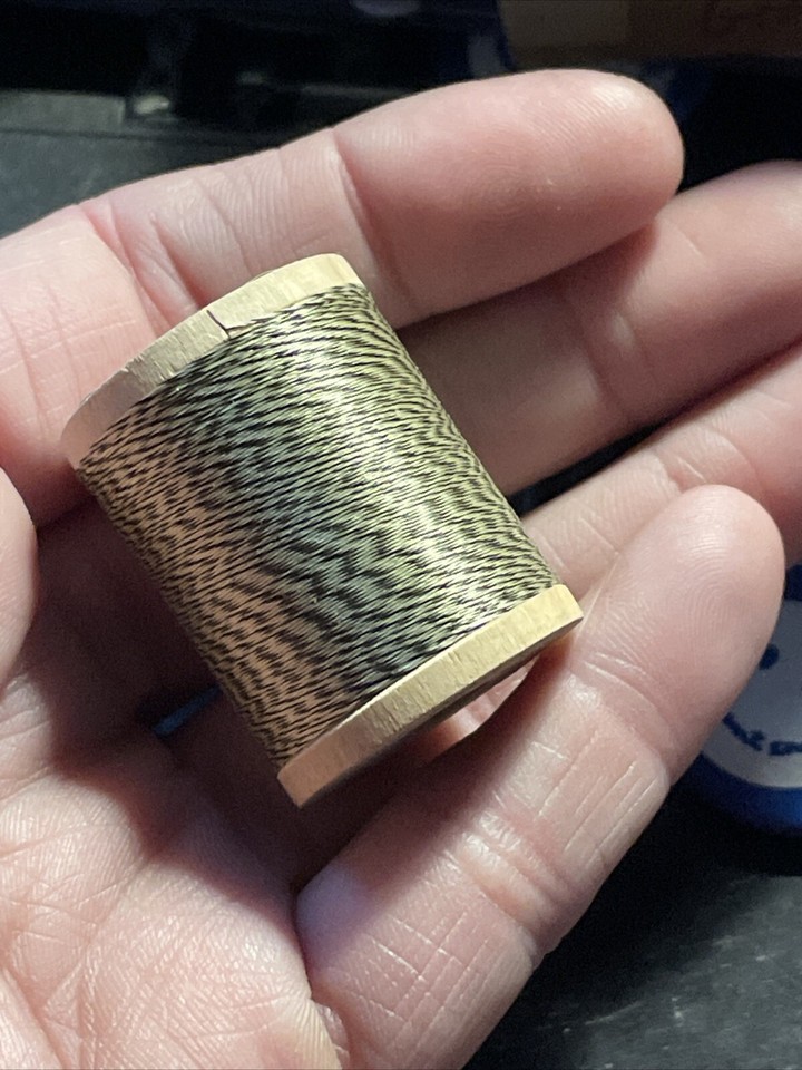 VINTAGE NOS RICE'S SIZE A ROD WINDING NYLON THREAD FLY TYING 12 SPOOLS ...