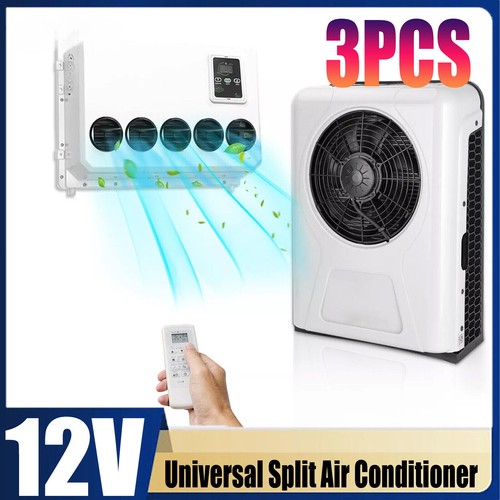 3PCS 12V Universal Split Air Conditioner Electric AC Unit Fit Trucks RV ...
