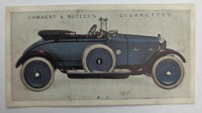 1923 Lambert & Butler Motor Cars #11 A. C. | eBay