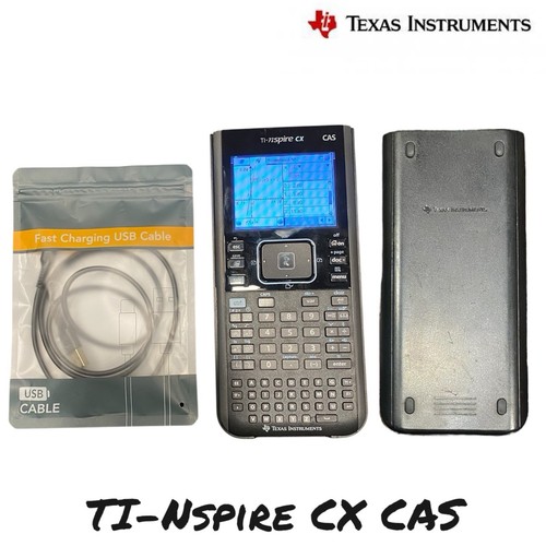 Texas Instruments TI-Nspire CX CAS Graphing Calculator Tested W/ Cable ...