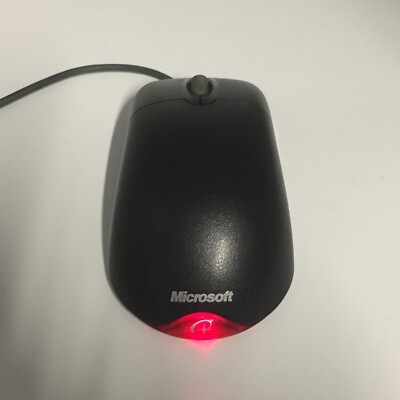Microsoft Wheel Mouse Optical USB X802382 1.1A Black Tested Free ...