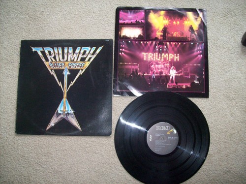 TRIUMPH "ALLIED FORCES" VINYL ALBUM LP **UN-TESTED** 1981 COVER ...