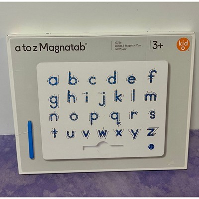 a to z Magnatab - Tablet & Magnetic Pen Lower Case White/Blue; Ages 3 ...
