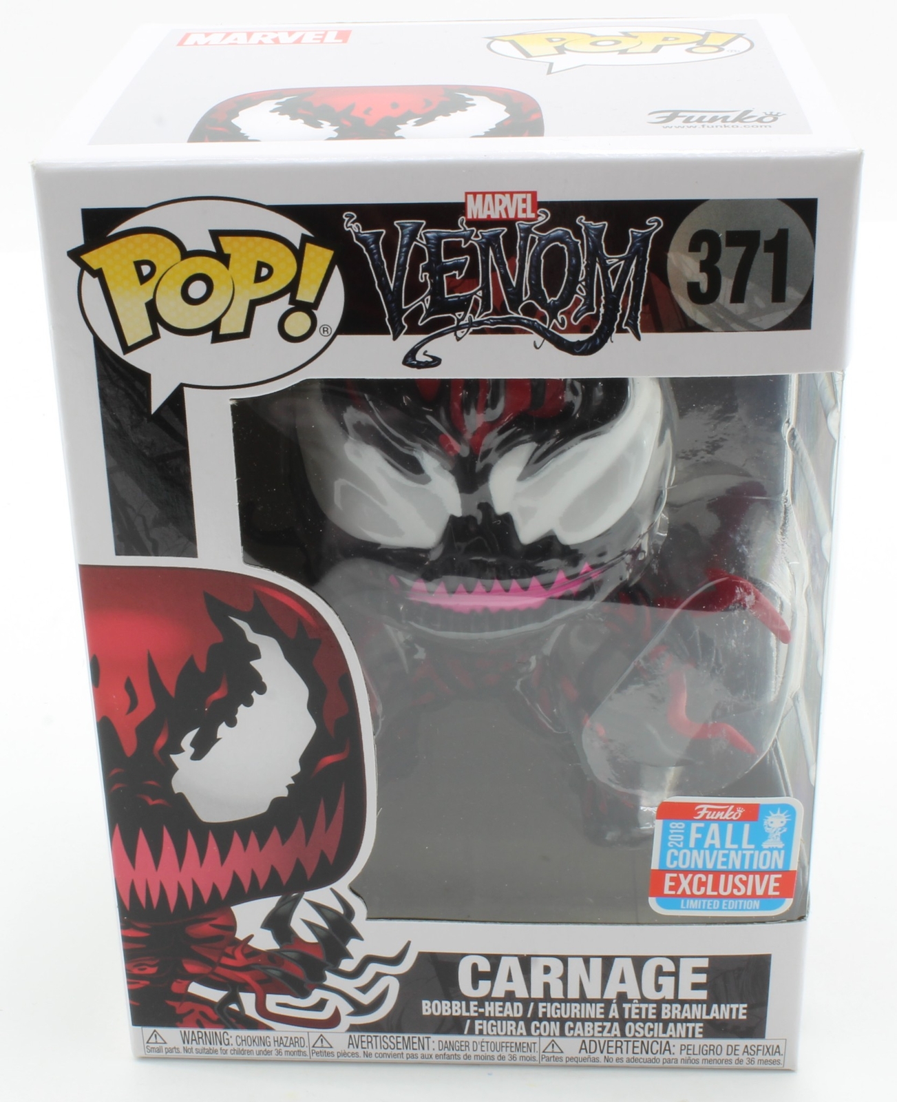 Funko Pop! - Venom Carnage 371 2018 Fall Convention Exclusive ...