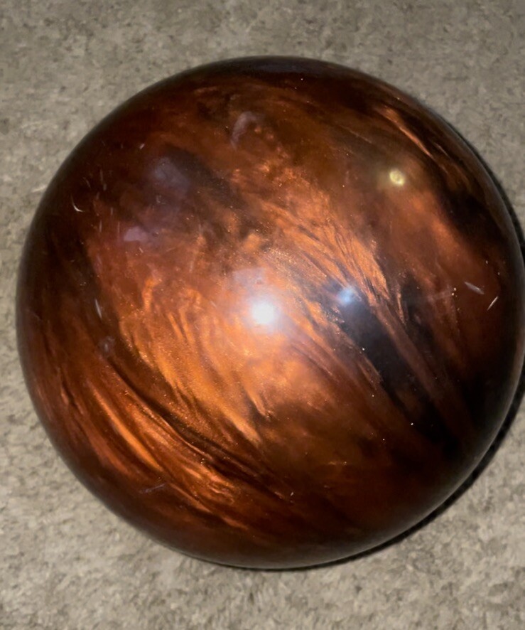 Vintage Galaxie 300 Brown/Copper Marble Bowling Ball 310154 15 lb 14 oz ...