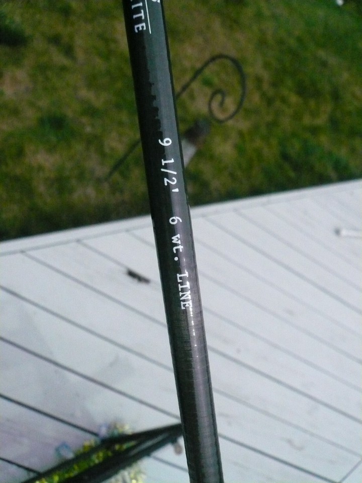 ORVIS FLY ROD 6 WT. 9 1/2 FT RAINBOW+STEELHEAD ROD ,2 PIECE ,TUBE+SOCK ...
